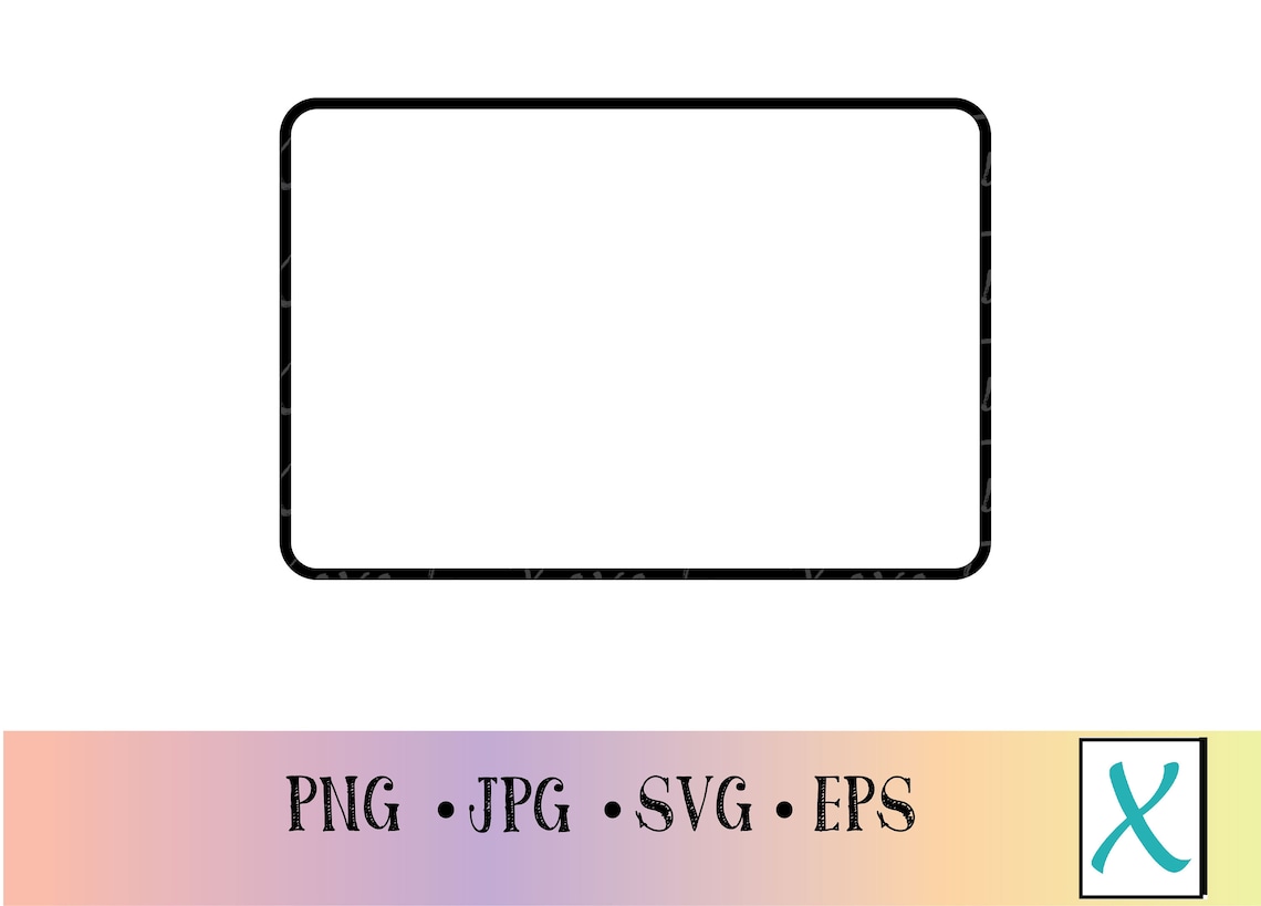 Rounded Corner Rectangle Frame File|shape Svg|rectangle Frame PNG ...