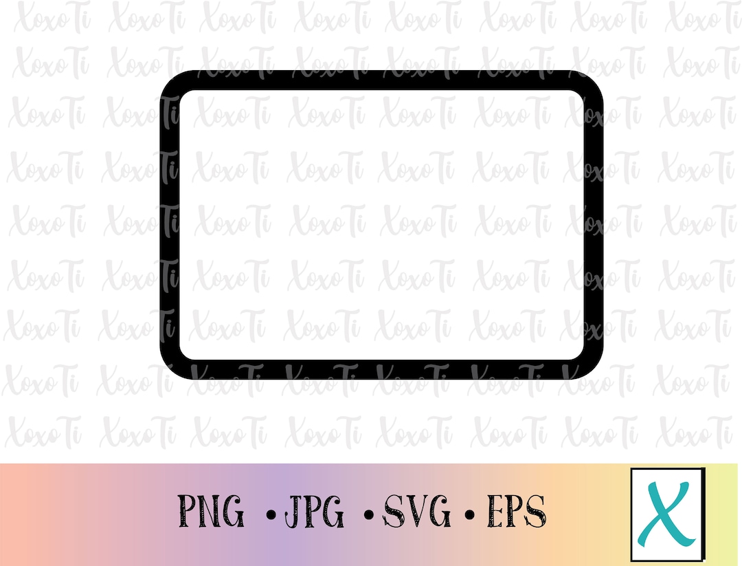 Thick Rounded Corner Rectangle Frame File|shape Svg|rectangle Frame PNG ...