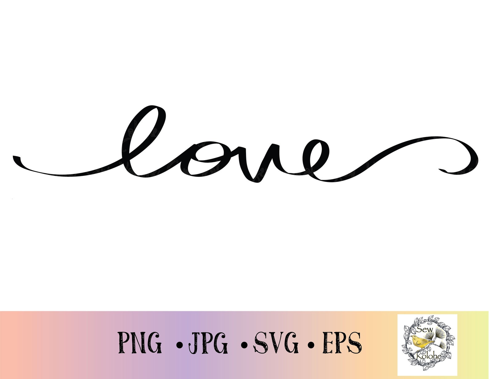 Handwritten Love Shape SVG Love PNG Love Art SVG Cut File - Etsy