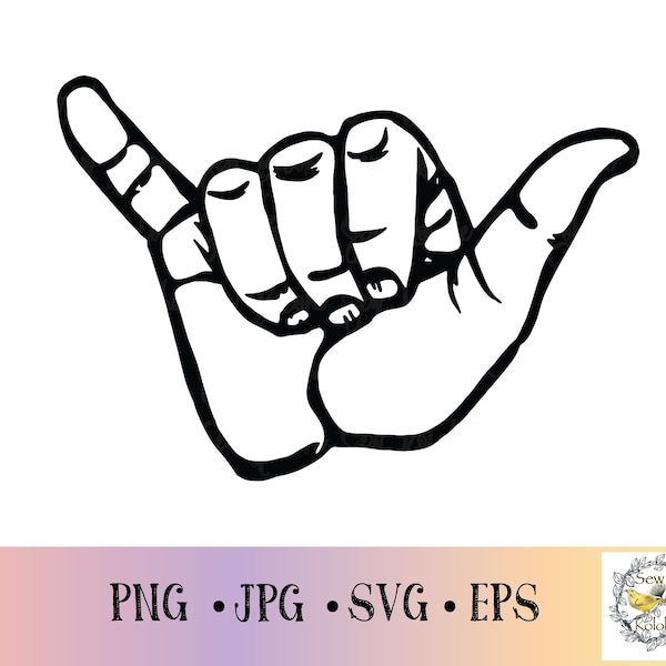 Shaka Svg - Etsy