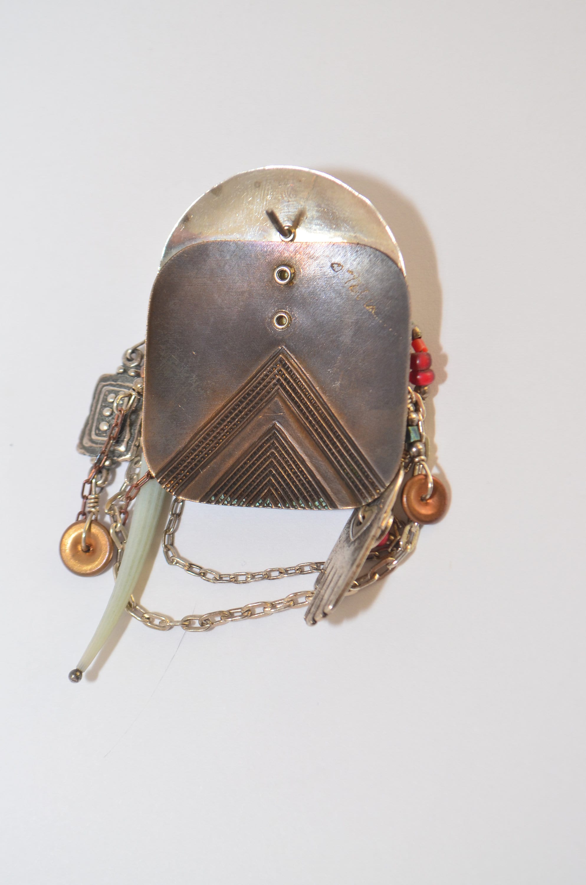Vintage Tabra Signed Tribal Moon Face Brooch Pin - Etsy