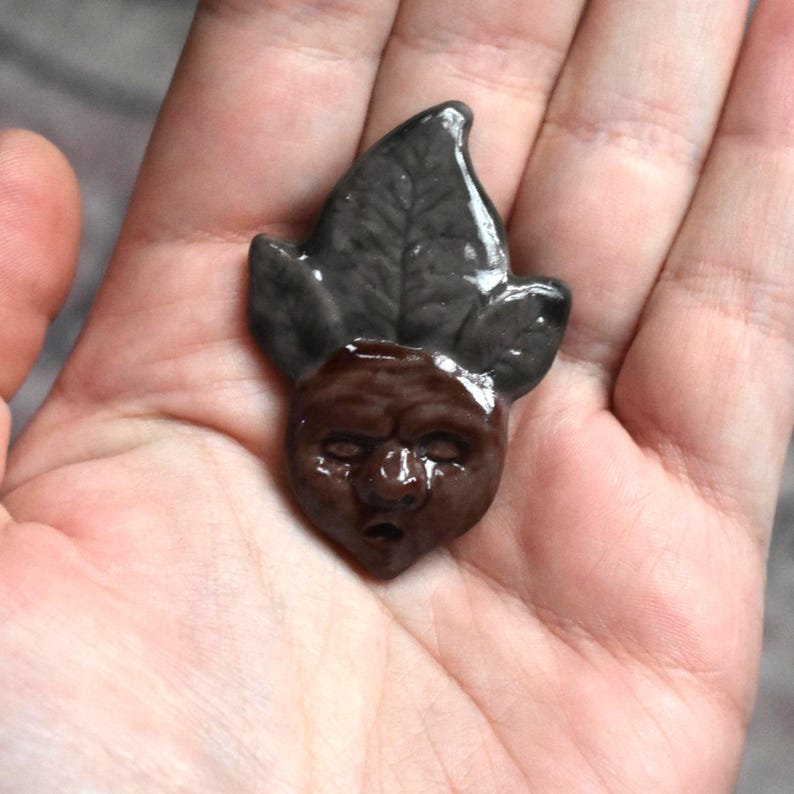 Medieval Mandrake Turnip Head Fridge Magnet Handmade Polymer Clay Plant ...