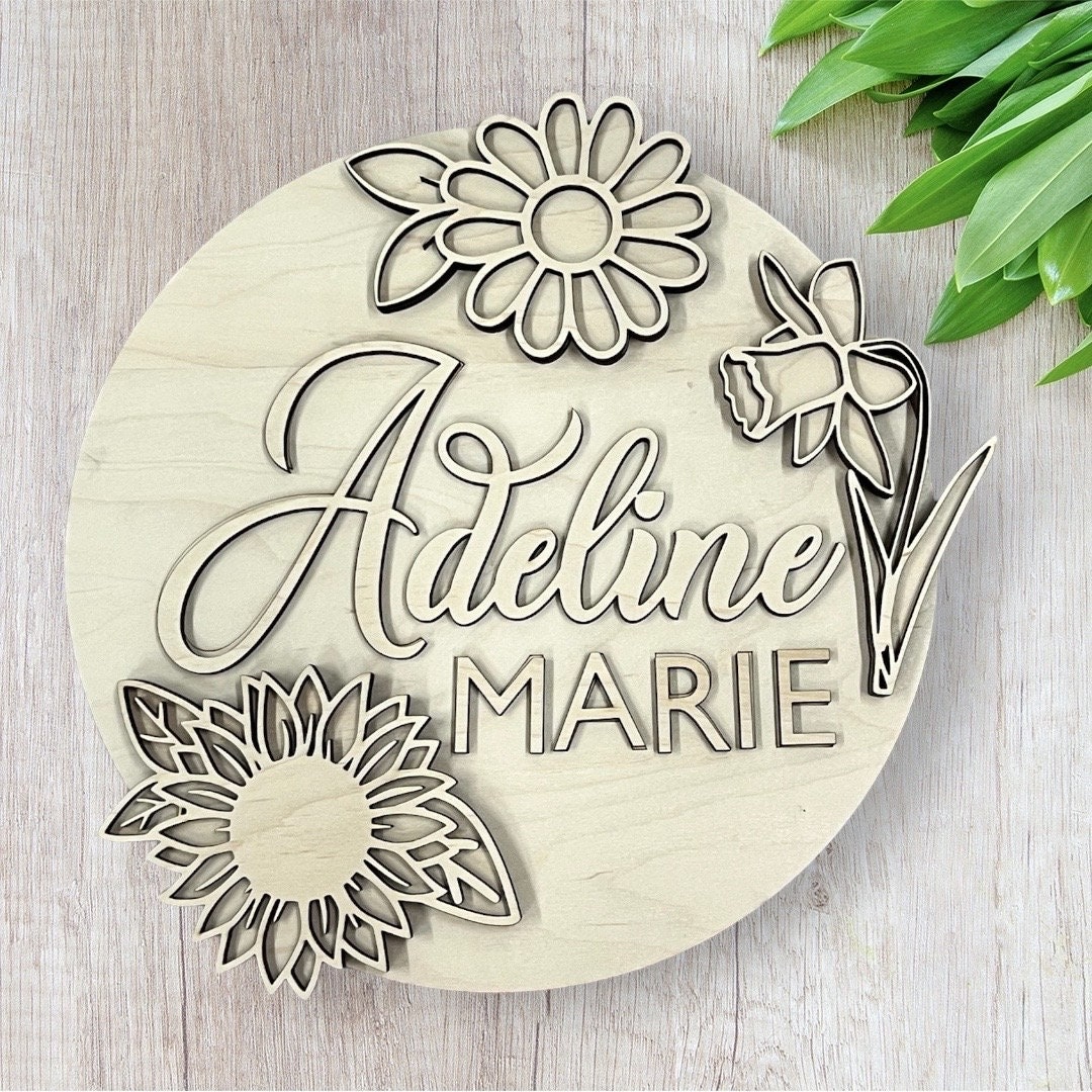 DIY Wood Sign Kit, Nursery Décor, Front Door Wreath, Door Hanger, Wood ...