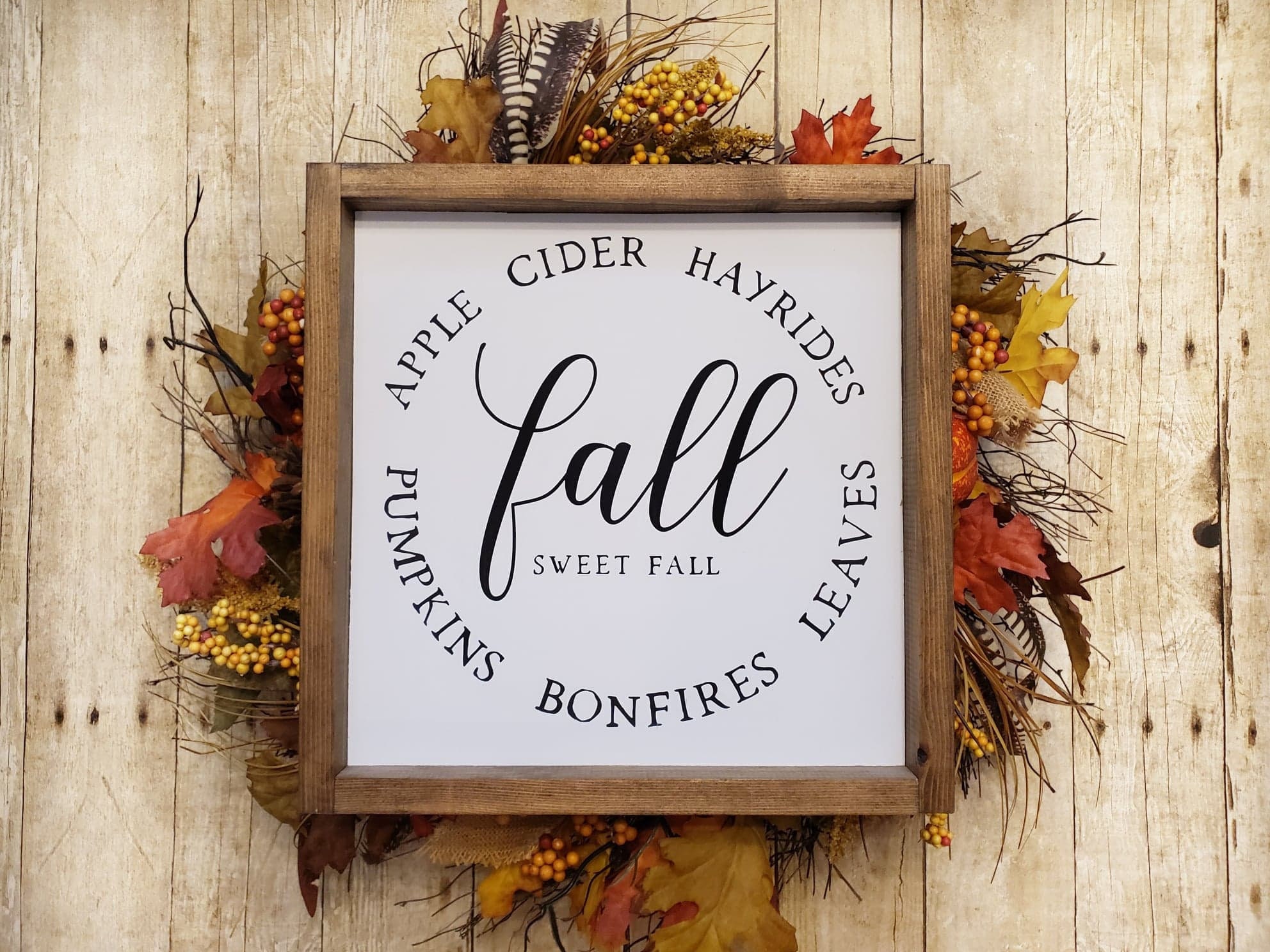 Fall Home Decor Fall Sign Fall Home Decor Sign Autumn Home | Etsy