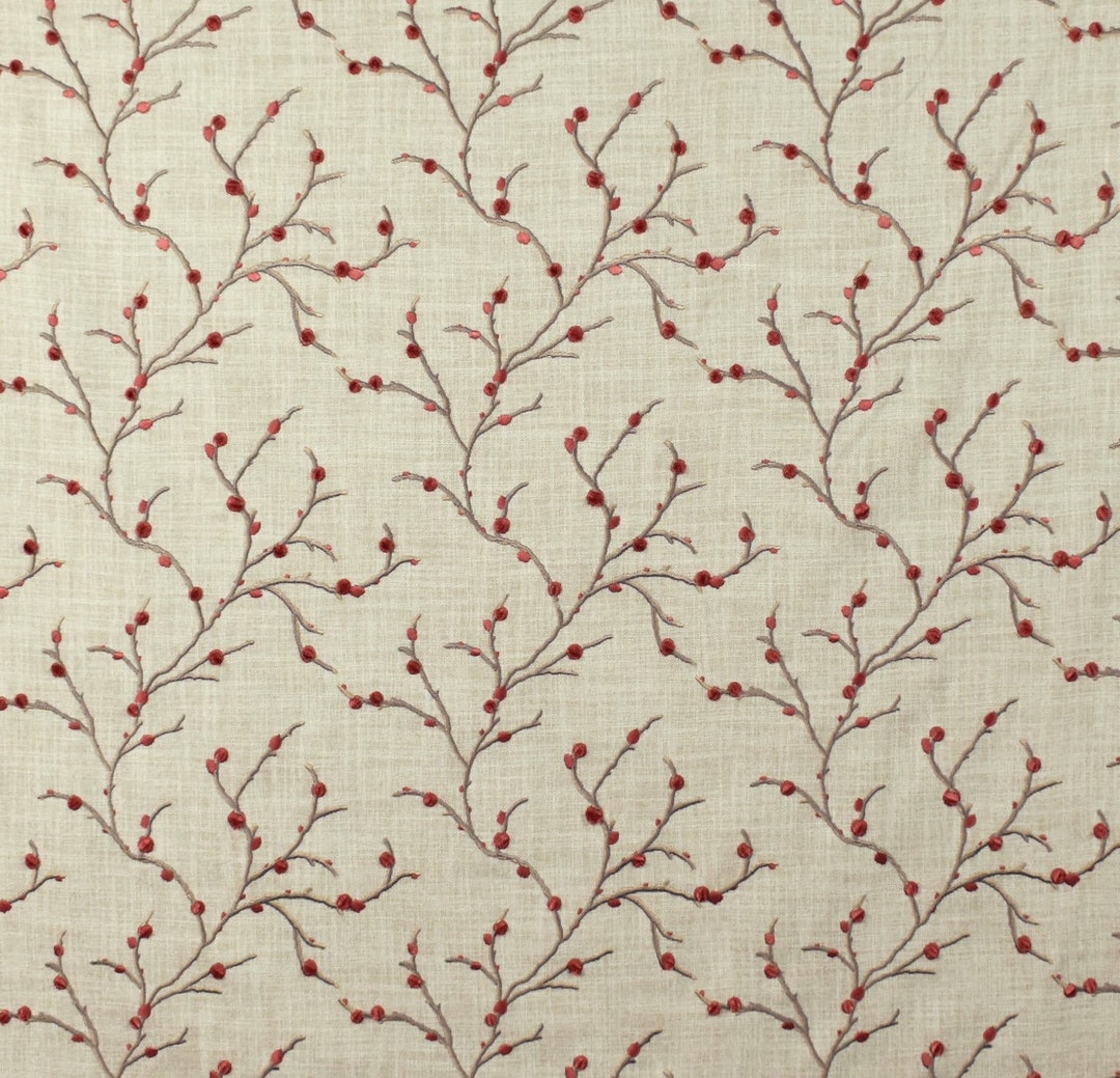 Foliage Embroidery-red - Etsy