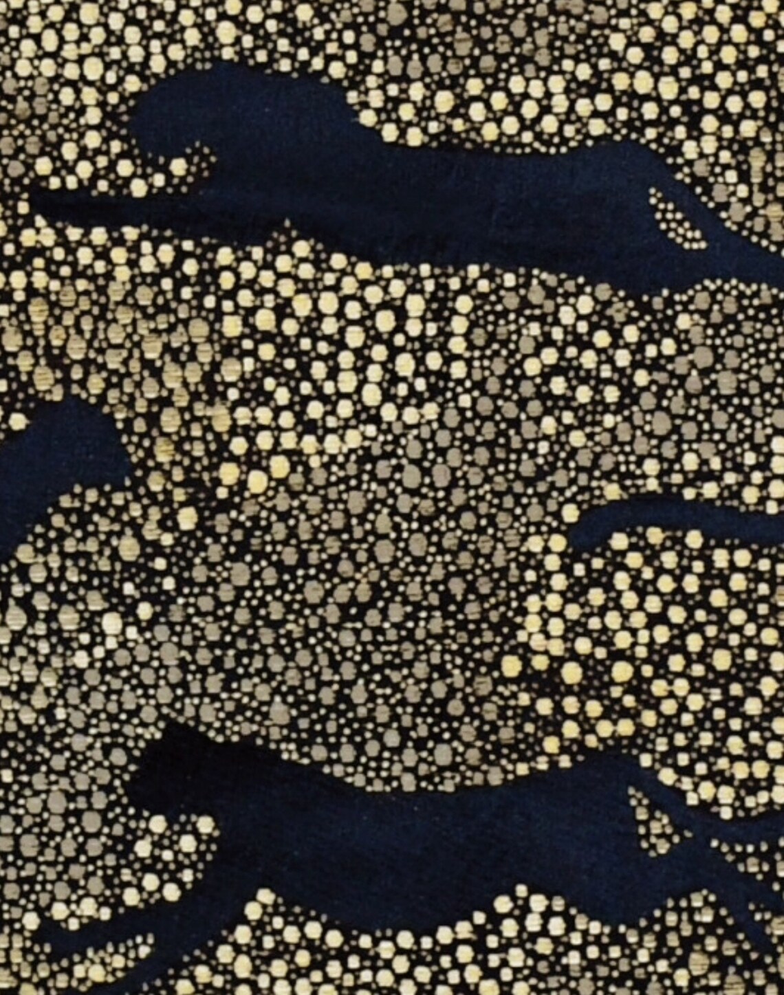 Animal Print-chenille Print-saffron Print-neutral Print-woven - Etsy