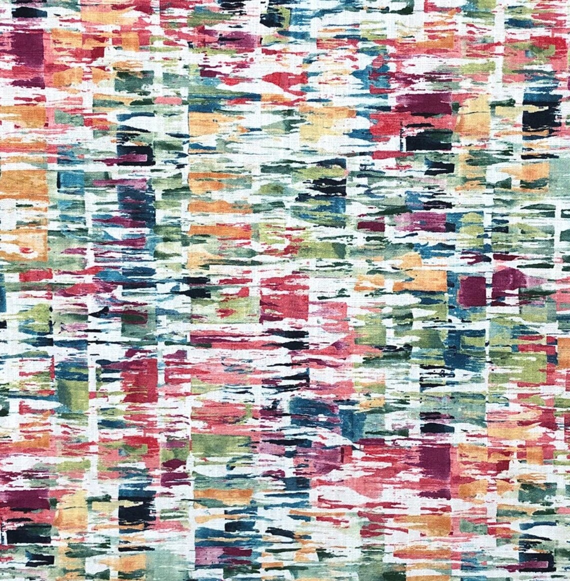 Modern Multi Colored Print-Abstract Print-Fabric by the | Etsy