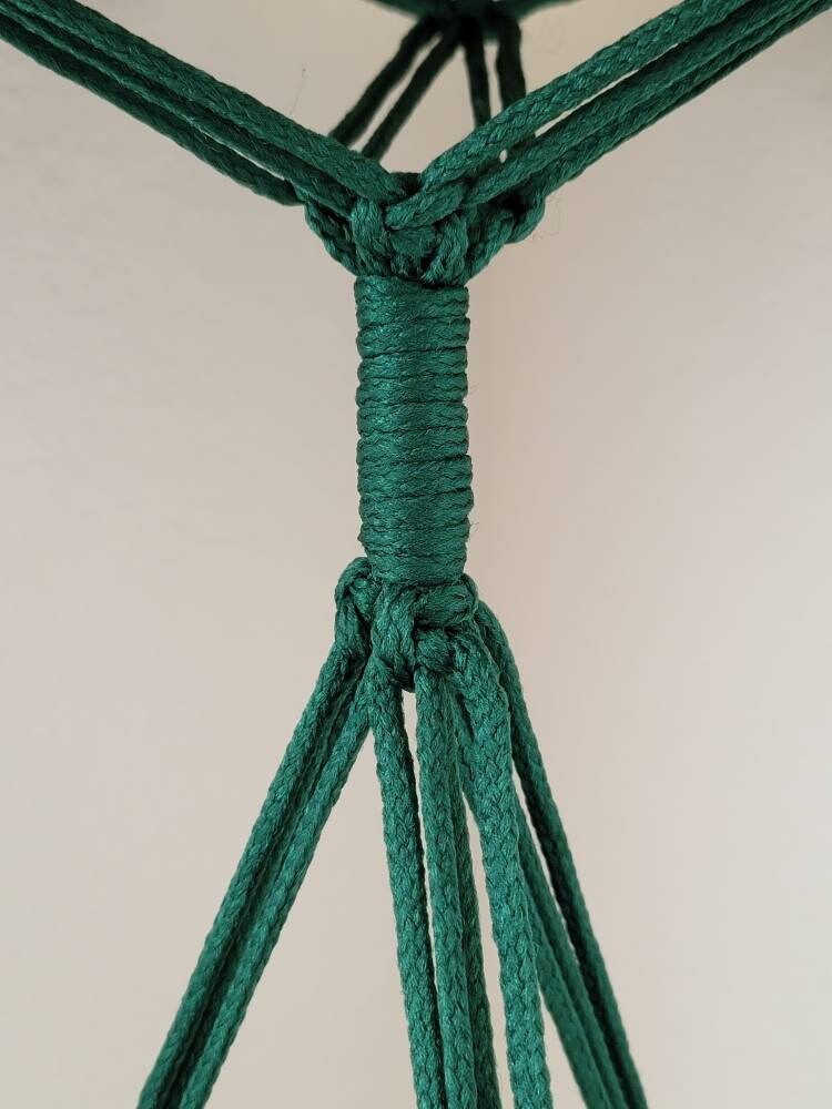 Macrame Hanging End Table Night Stand Natural Wood Furniture - Etsy UK