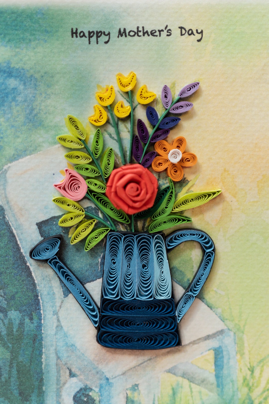 Mother's Day Watering Can Bouquet - Etsy