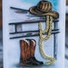 Cowboy Boots & Hat Quilled Card - Etsy