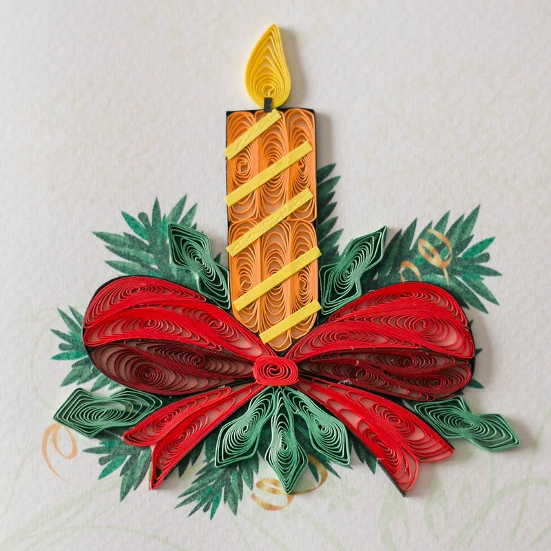 Quilled Candle - Etsy