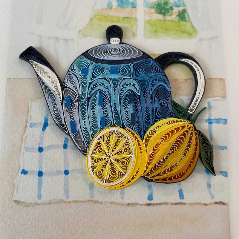 Quilled Teapot - Etsy