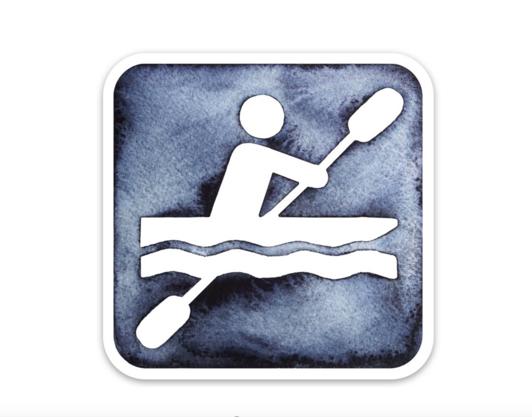Kayak State Park Sign Kayaker Vinyl Sticker - Etsy