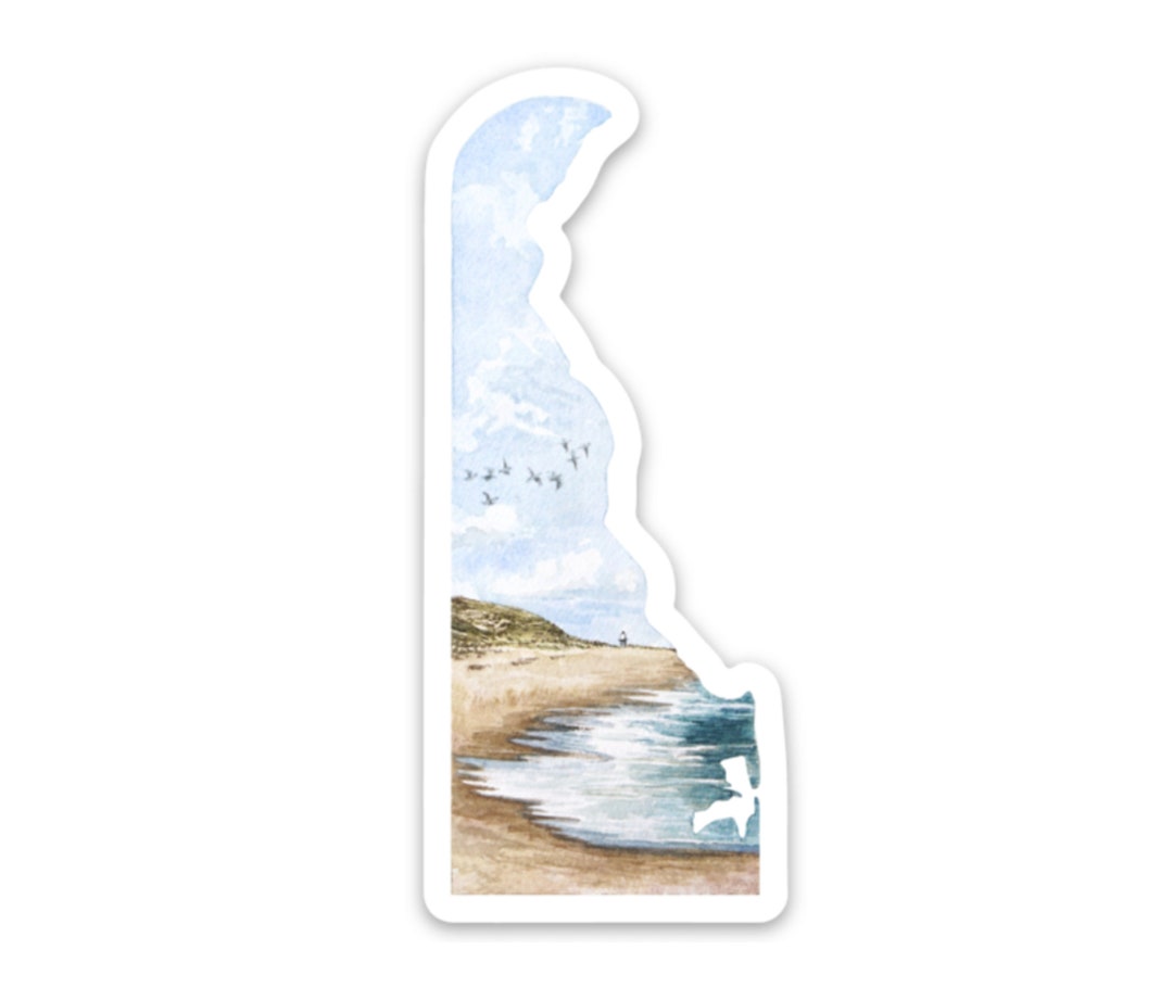 Delaware State Vinyl Sticker - Etsy