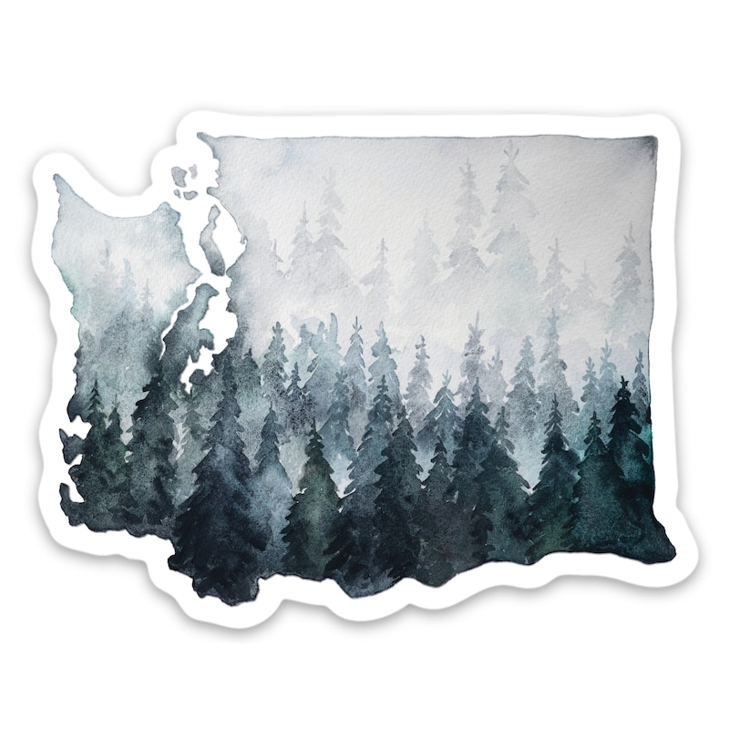 Washington State Stickers - Etsy