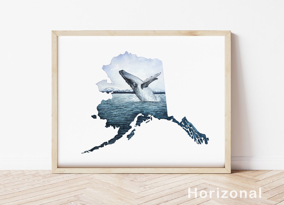 Alaska Watercolor Giclée Print 8"x10" 11"x14" and 12"x16" Home Decor ...
