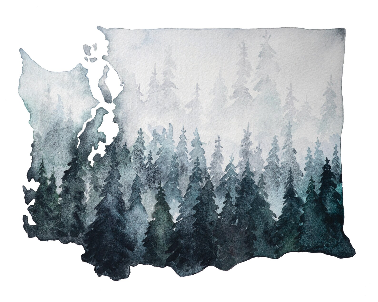 Washington State | Digital Download| Printable Art | Modern ...