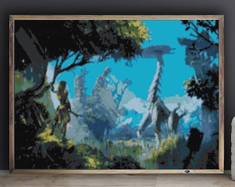Horizon Zero Dawn. Aloy Cross Stitch Pattern. PDF Pattern - Etsy