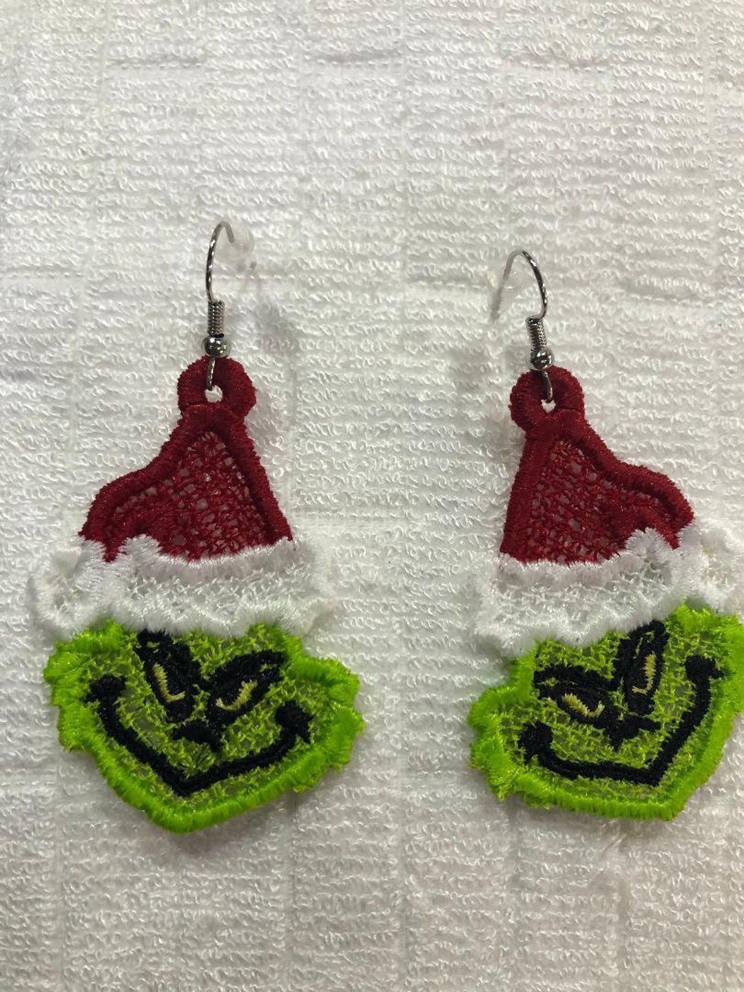 Christmas Earrings, Grinch Earrings, Christmas Accessories, Grinch ...