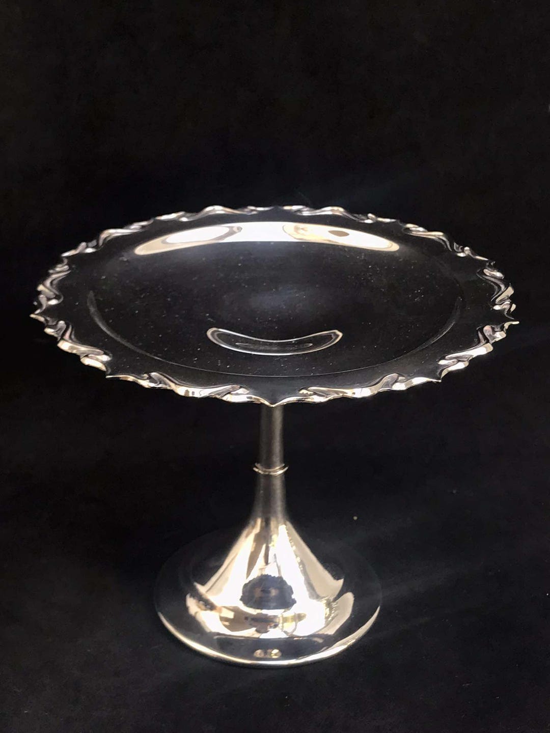 Edwardian Silver Plated Pedestal Dish: Fenton Brothers Candy Nut Dish ...