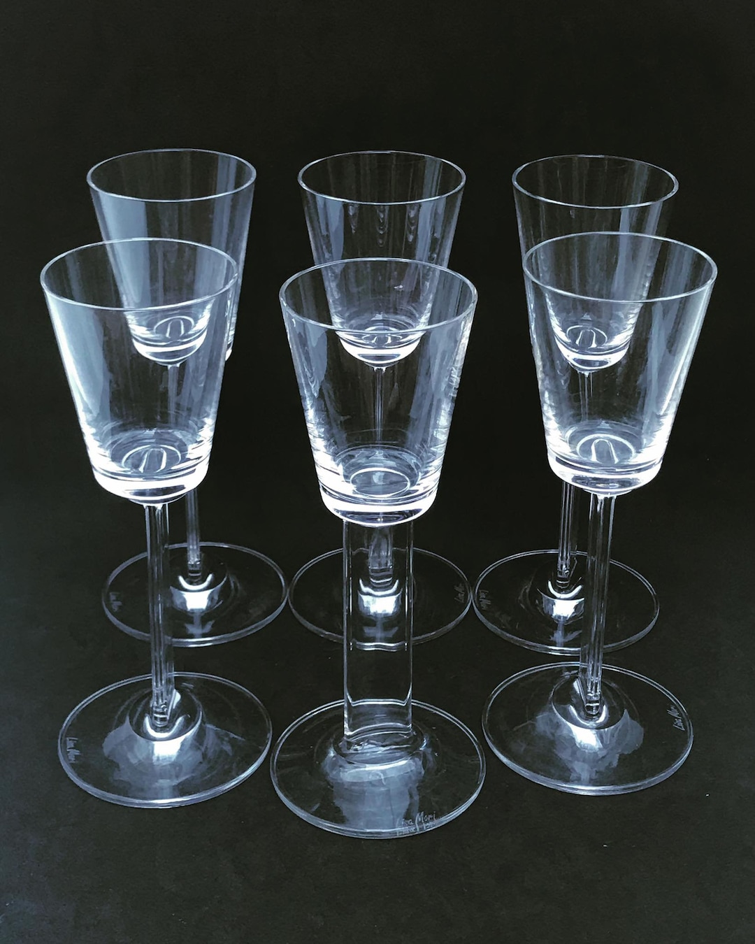 Lisa Mori Crystal Liquor Glasses - Set of 6 Austrian Barware - Etsy