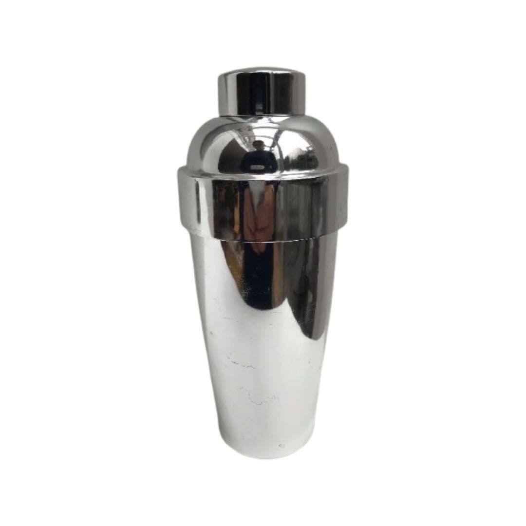 Cocktail Shaker Vintage Mid Century Aluminium Plated Metal, Bar ...