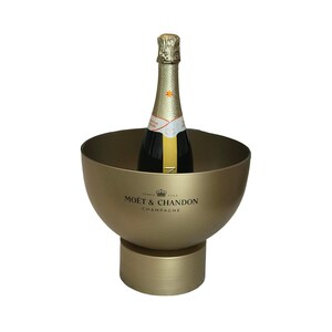 Champagne Bucket Golden Moet Chandon Wine Cooler Made in France. French ...