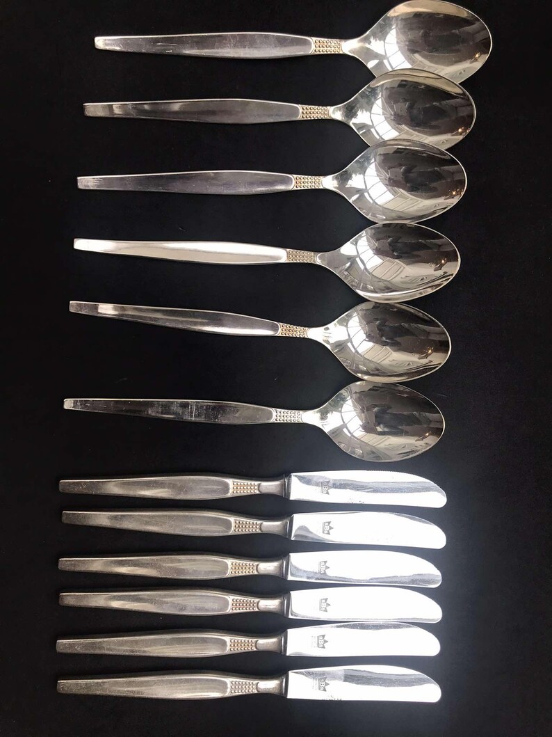 Vintage SBS Solingen Silver Plated Flatware Set: Art Deco Cutlery for 6 ...