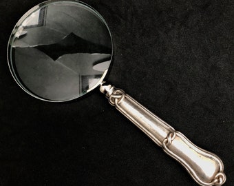 Vintage Magnifying Glass Hand Lens in Antique Brass Design. - Etsy Canada