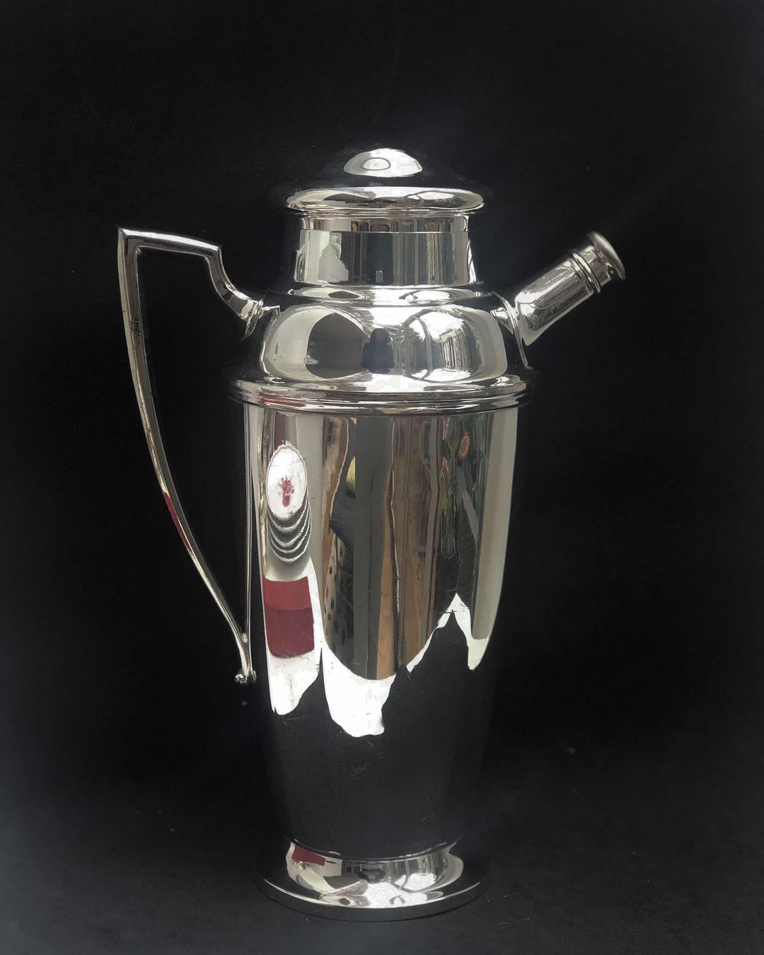 Antique Silver Plated Cocktail Shaker: Art Deco Barware, English ...