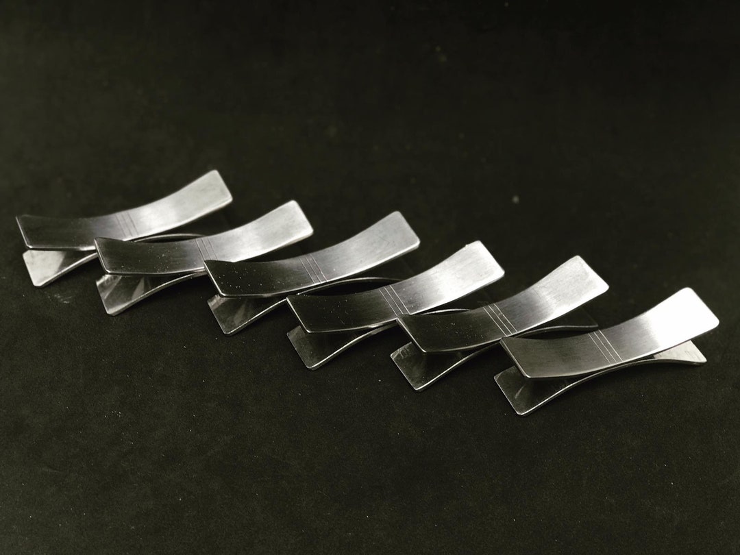 Vintage Letang Remy Knife Rests: Stainless Steel Modernist Set of 6 - Etsy