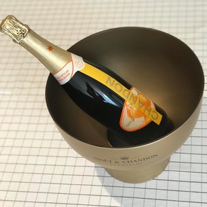 Champagne Bucket Golden Moet Chandon Wine Cooler Made in France. French ...