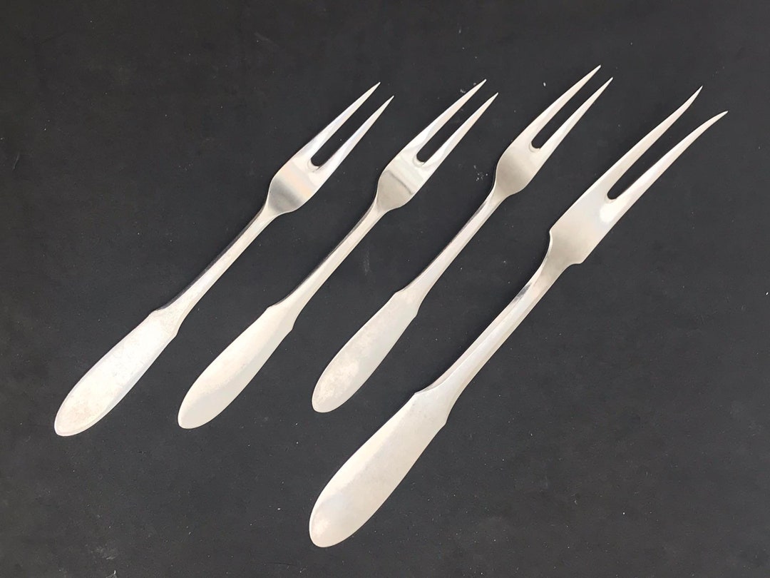 Mitra Georg Jensen Gundorph Albertus Set 4 Cold Meat Forks Stainless ...