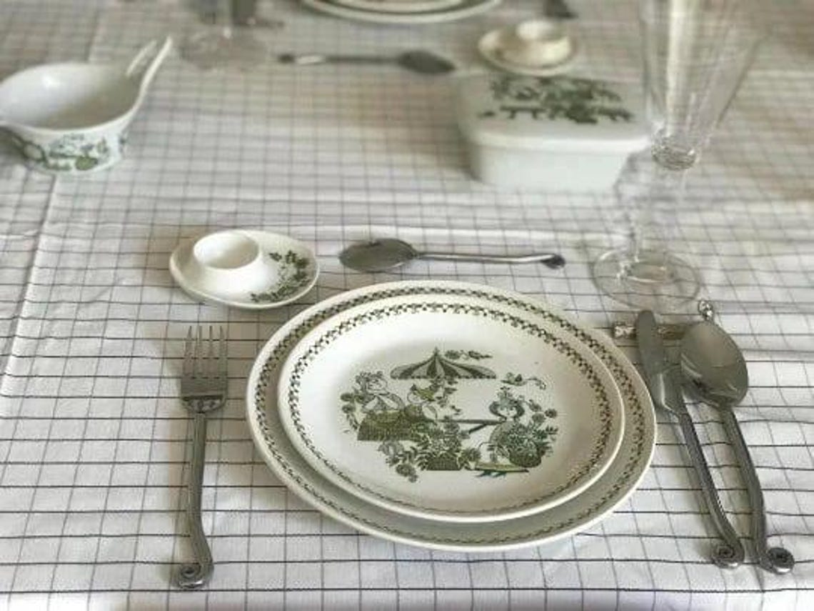 Twisted Stainless Steel Flatware Set: Amefa France, Brutalist Medieval ...