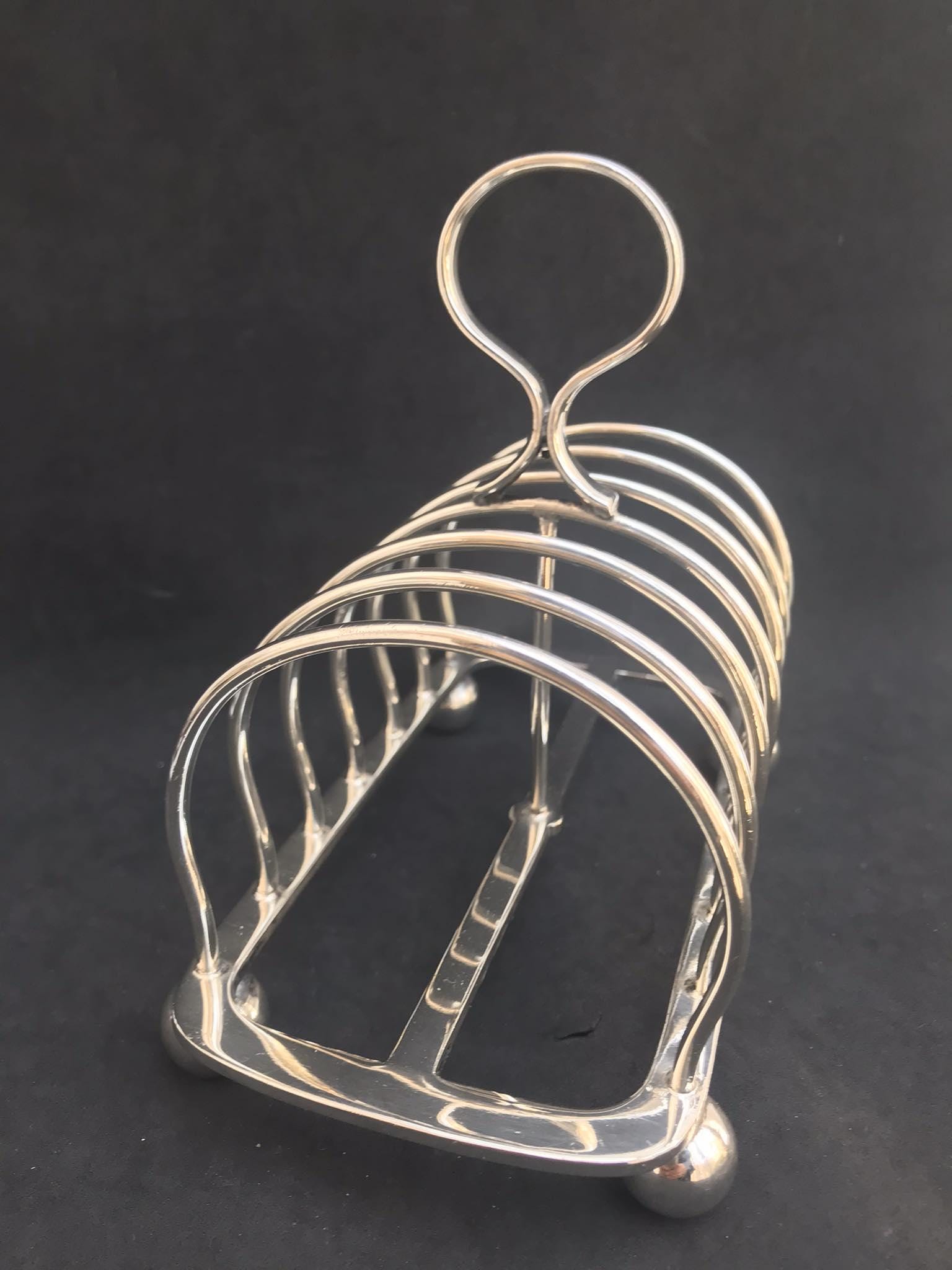 Victorian Silver Plated Toast Rack: Walker and Hall, English Brunch ...