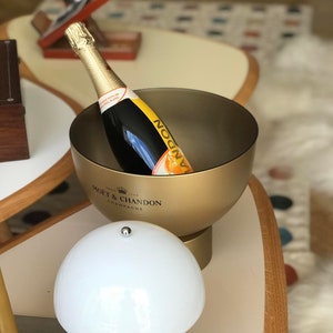 Champagne Bucket Golden Moet Chandon Wine Cooler Made in France. French ...