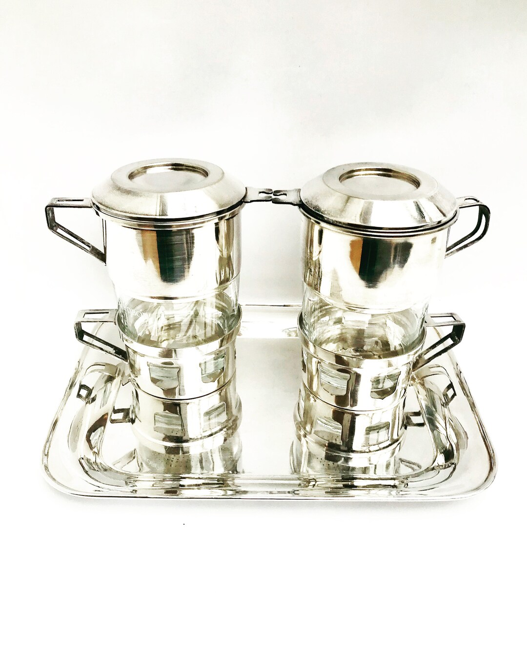 Art Deco Silver Plated Single Cup Coffee Filter: Vintage Belgian Drip O ...