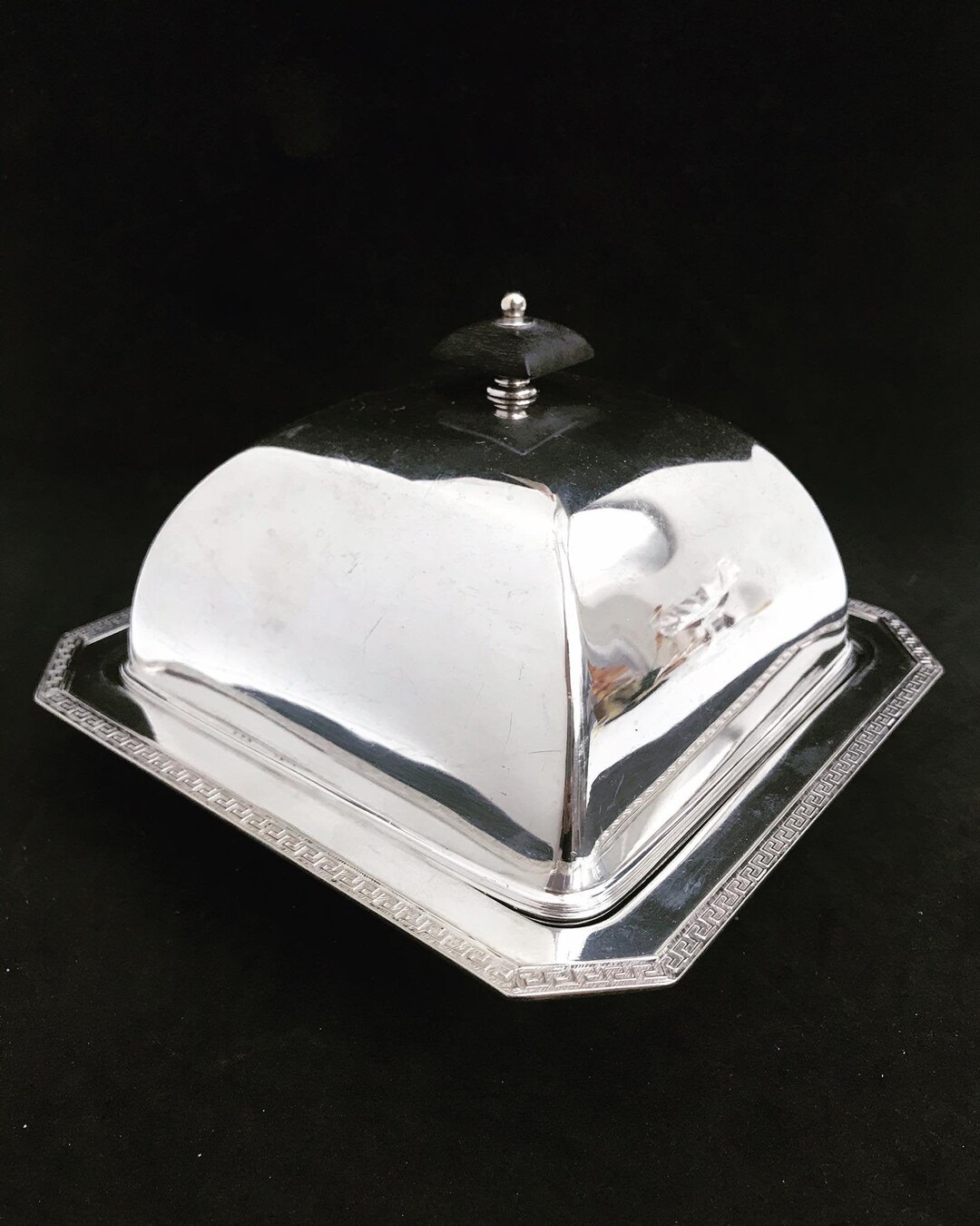 Vintage Harrods Silver Plated Muffin Dish: Edwardian Lidded Serving ...