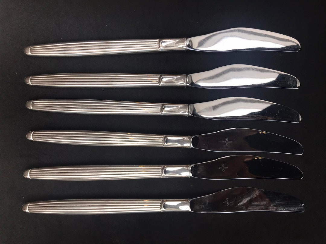 Gero Excellence Silver Plated Dinner Knives, Set of 6, Dutch Design - Etsy