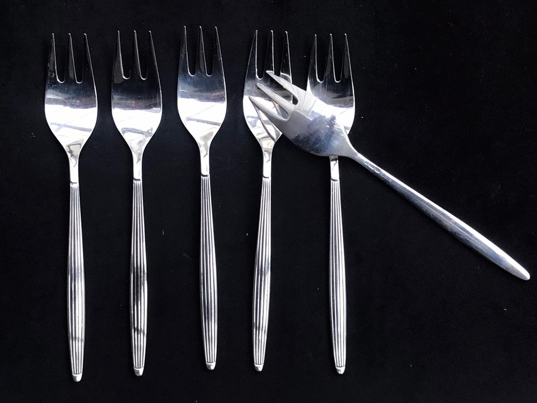 Gero Excellence Silver Plated Pastry Forks, Set of 6 - Etsy