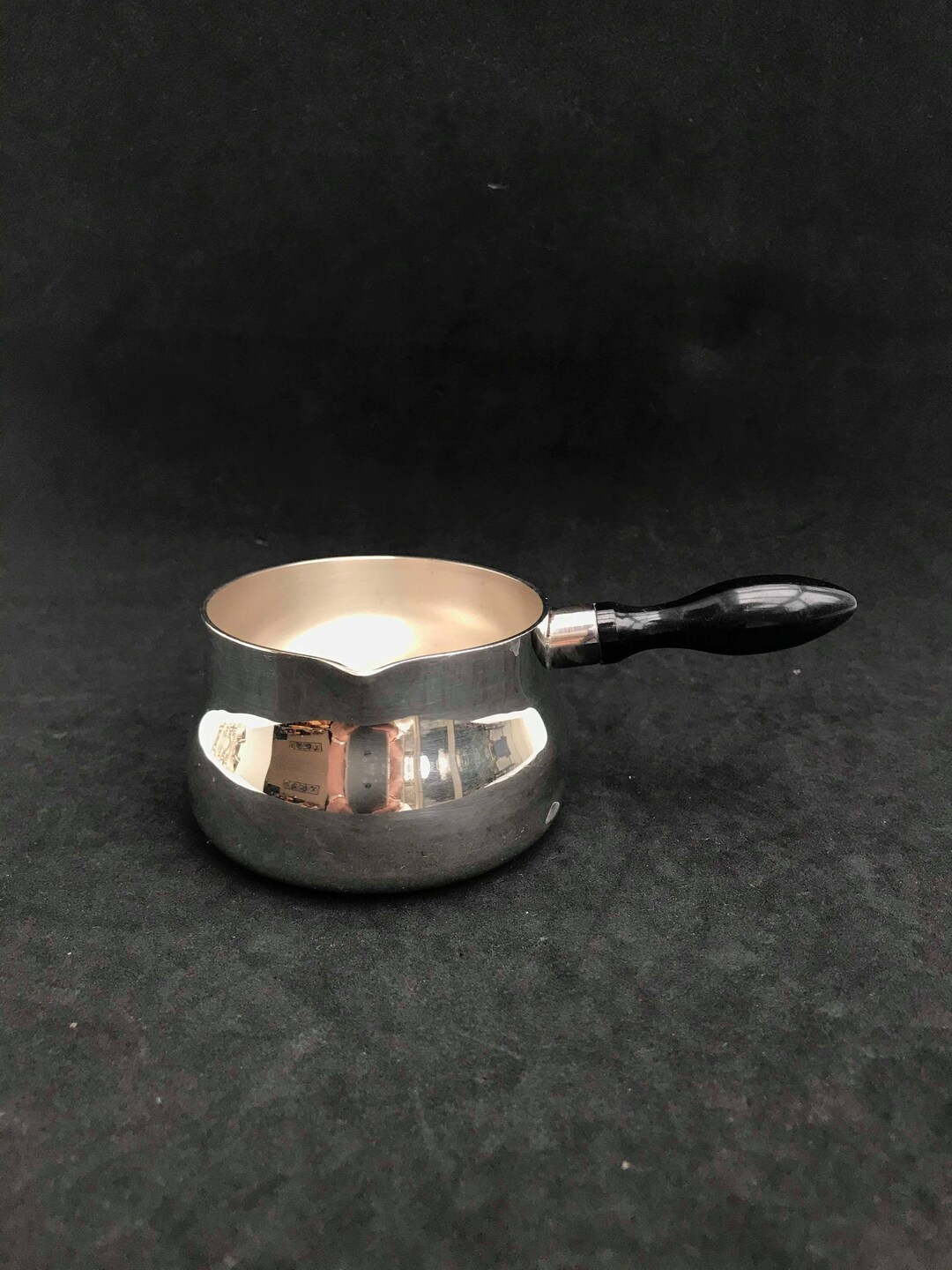 Brandy Warmer Pan Cognac Flambe Saucepan Switzerland Vintage Bar ...
