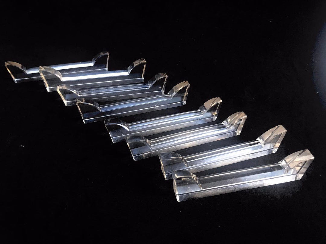 Vintage Crystal Knife Rests - Set of 8, French Table Decor - Etsy