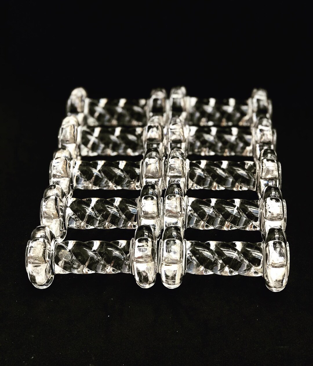 Knife Rest Set Baccarat Crystal Cutlery Rest Vintage Set of 10 Knife ...
