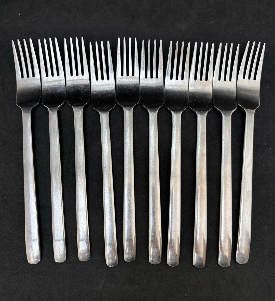 Vintage Ikea Data Dinner Forks 10 Flatware Stainless Steel Carl Gustaf ...