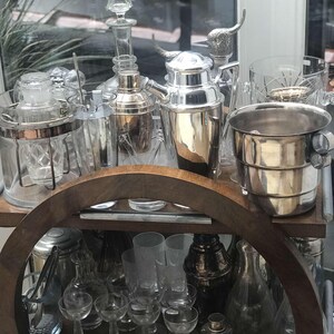 Antique Silver Plated Cocktail Shaker: Art Deco Barware, English ...