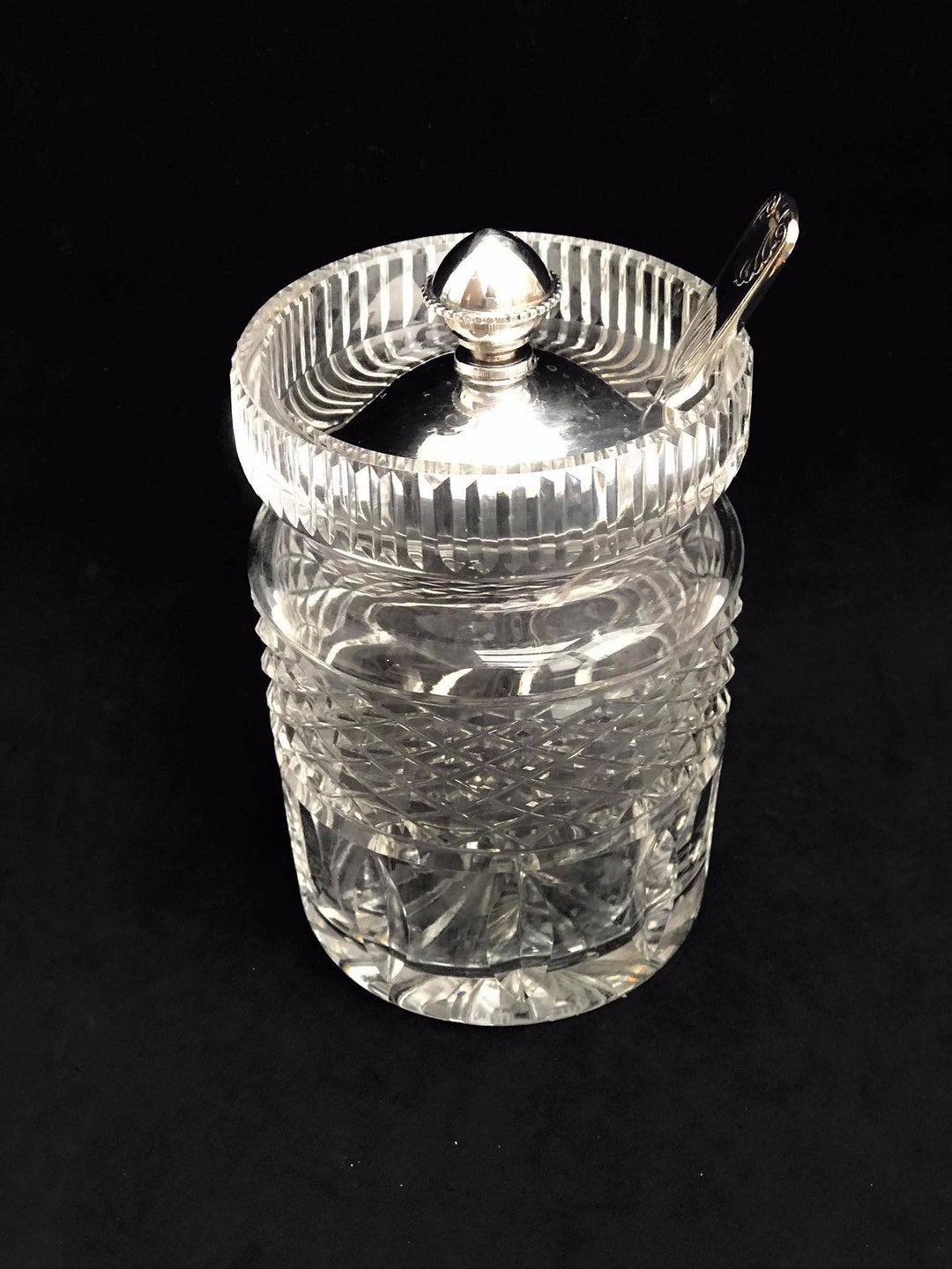 Jam Jar Mustard Pot Jelly Sugar Condiments Honey With Spoon Condiment ...
