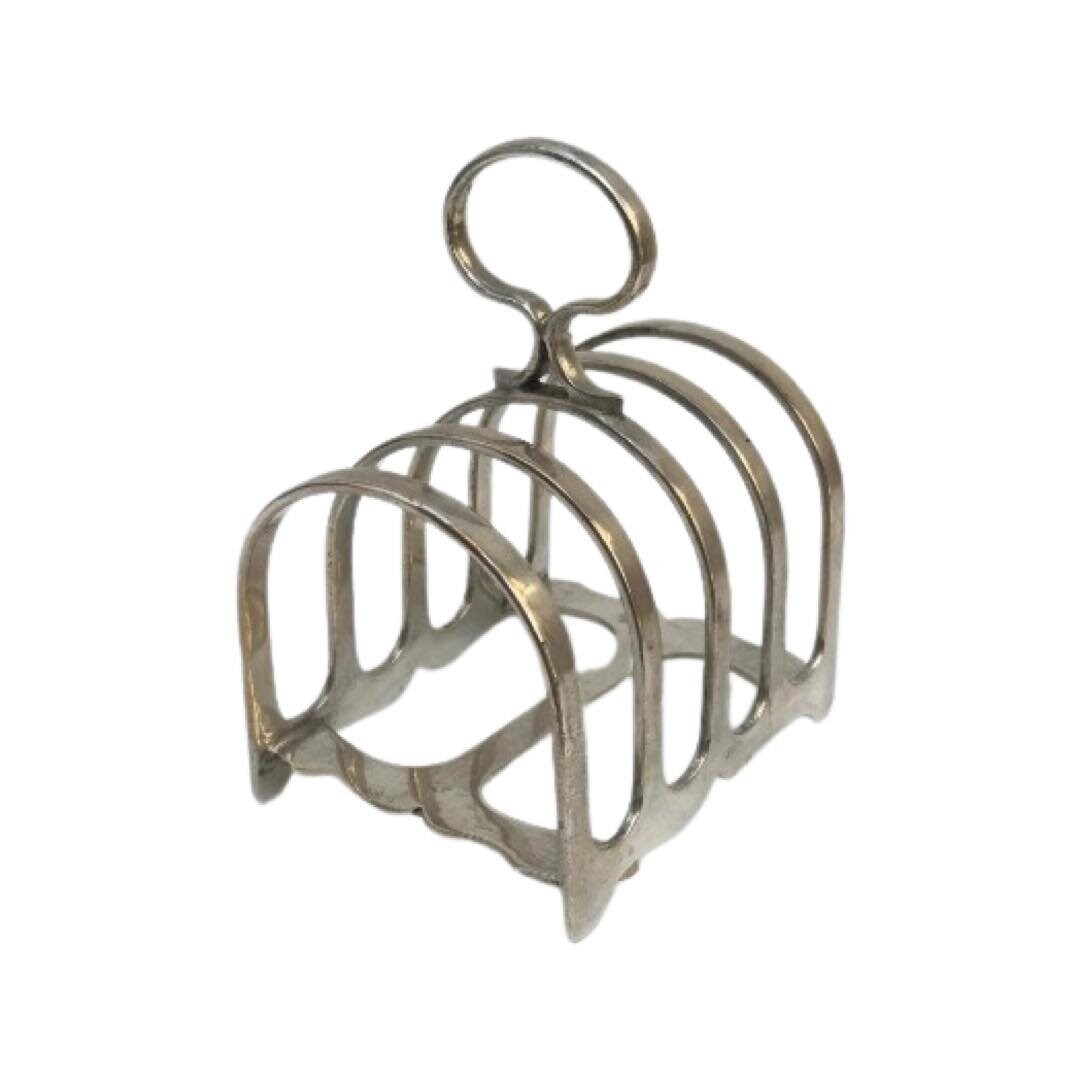 Antique Toast Rack Holder 4 Slices Silver Plated James Dixon and Sons ...