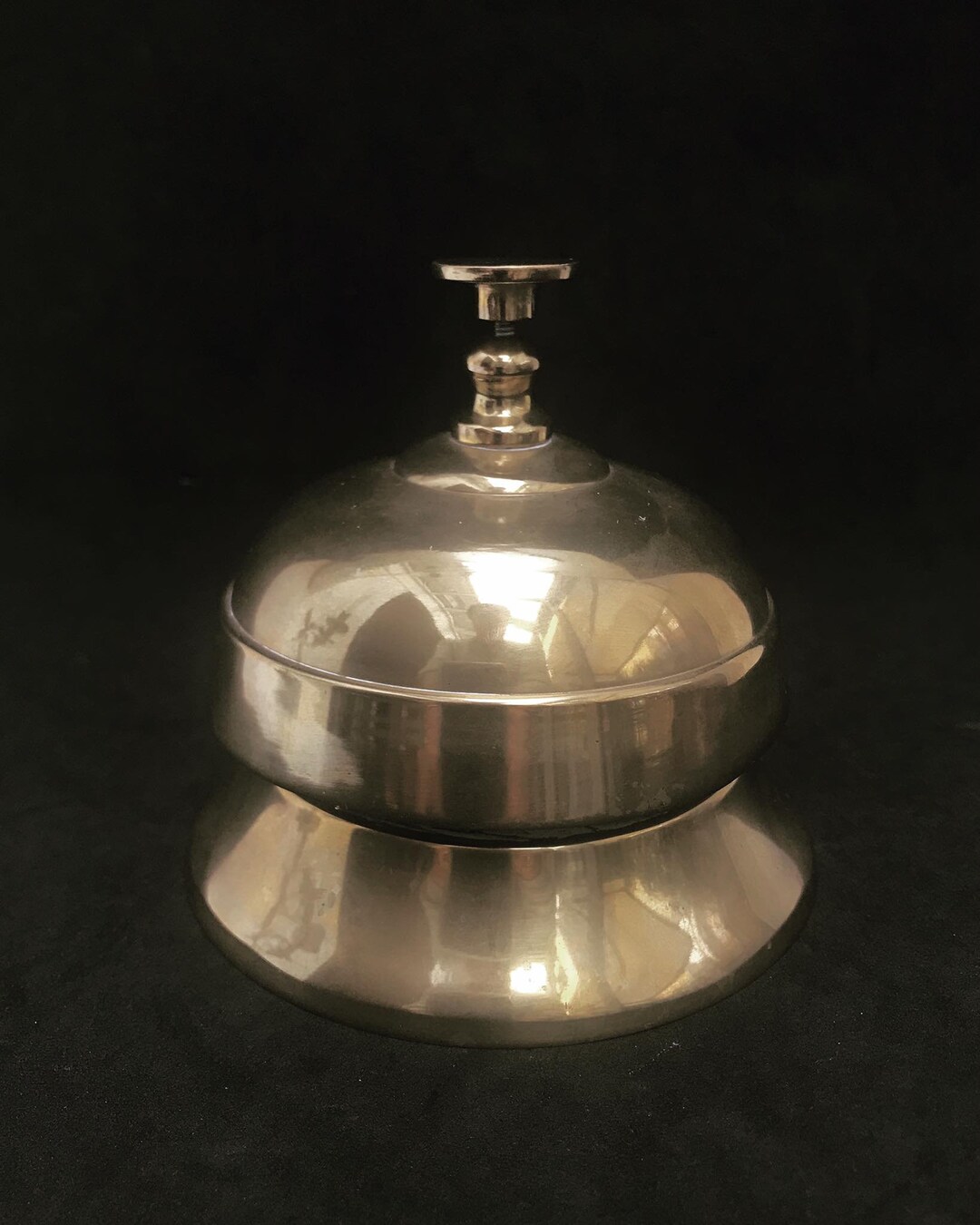 Bell Hotel Reception Brass Table Dinner Bell Meditation Table Pub Last ...