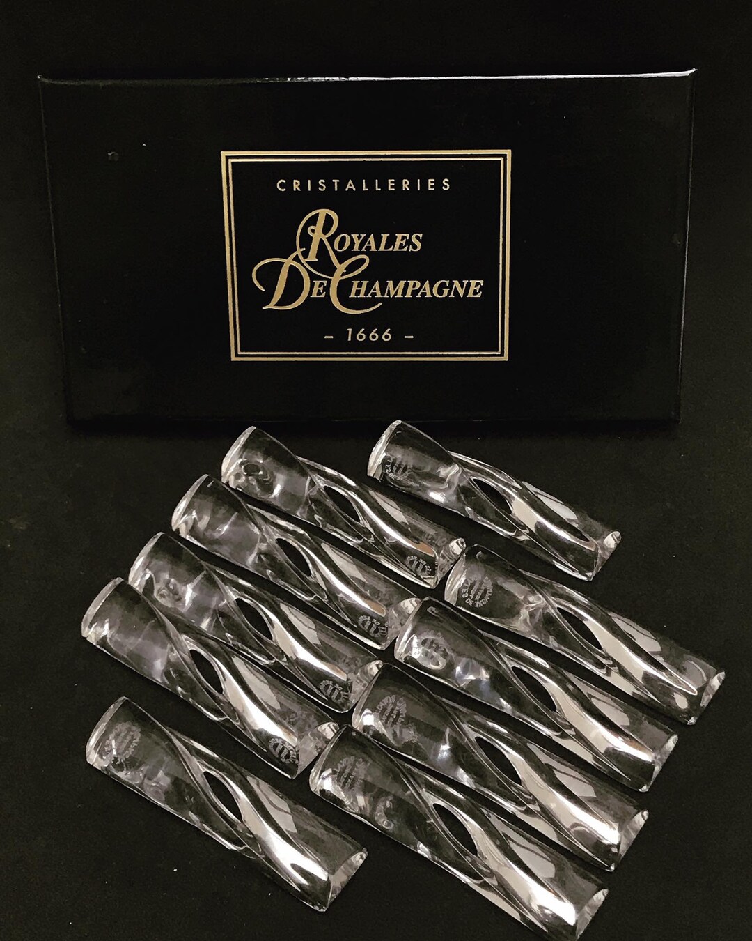 Knife Rest Crystal Cutlery Rest Set 10 Retro Table Knife Holders ...