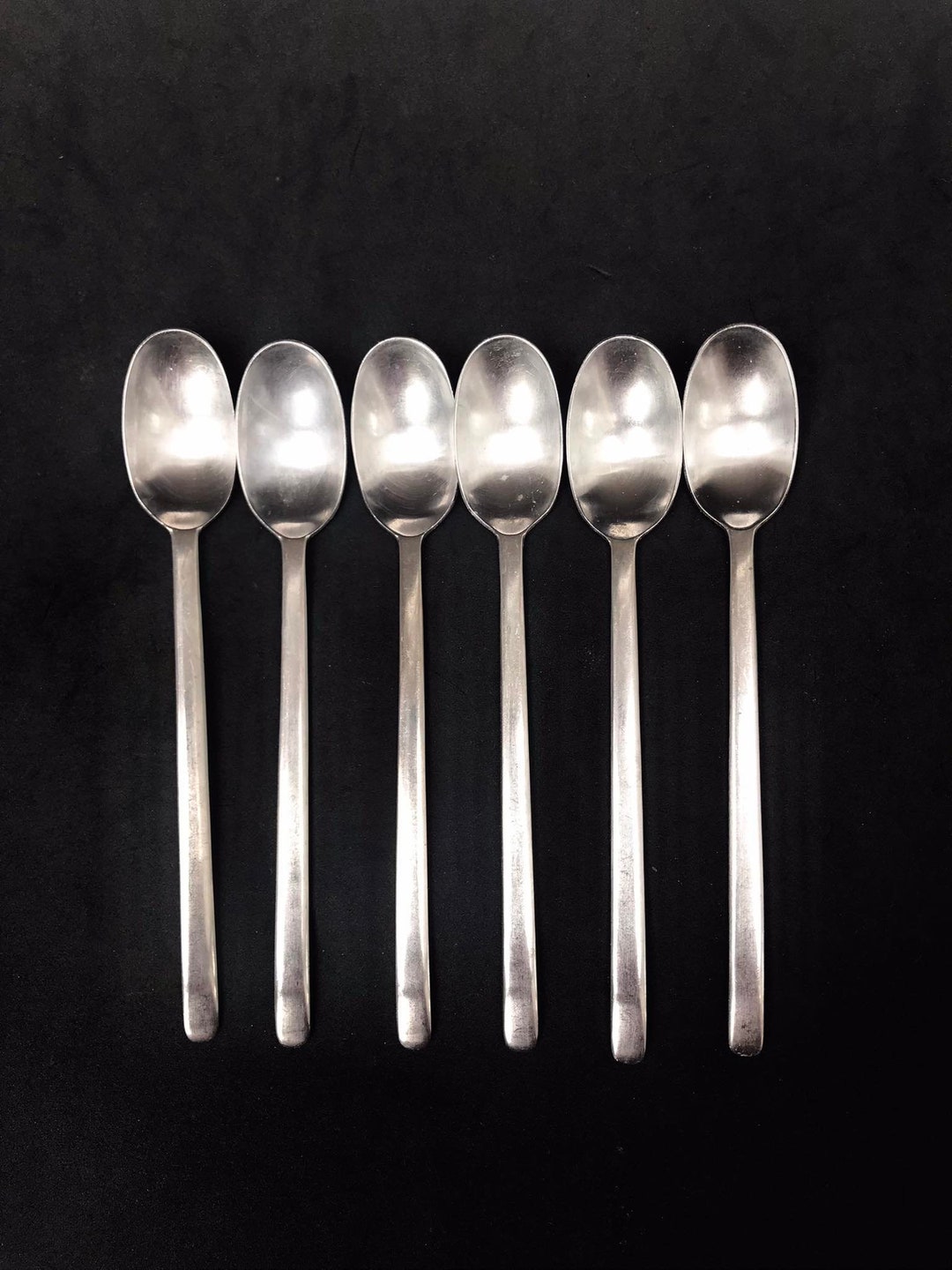 Vintage Ikea Data Long Spoons 6 Flatware Stainless Steel Carl Gustaf ...